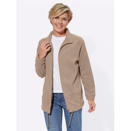 WITT WEIDEN Fleece-Jacke in stein | Gr.: 52