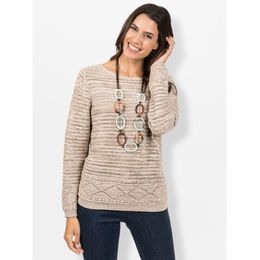 WITT WEIDEN Pullover in ecru-sesam-meliert | Gr.: 40