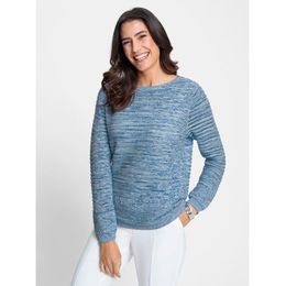 WITT WEIDEN Pullover in ecru-aqua-meliert | Gr.: 40