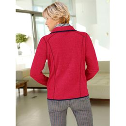 WITT WEIDEN Fleece-Jacke in rot | Gr.: 48