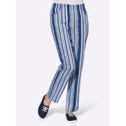 WITT WEIDEN Hose in jeansblau-gestreift | Gr.: 27