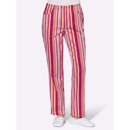 WITT WEIDEN Hose in apricot-rot-gestreift | Gr.: 23