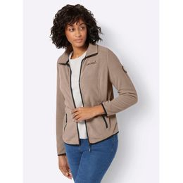 WITT WEIDEN Fleecejacke in taupe | Gr.: 38
