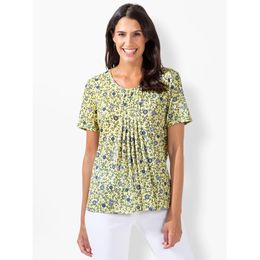 WITT WEIDEN Shirt in zitrone-jeansblau-bedruckt | Gr.: 36