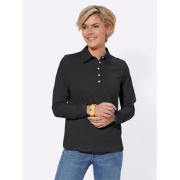 WITT WEIDEN Poloshirt in schwarz | Gr.: 46