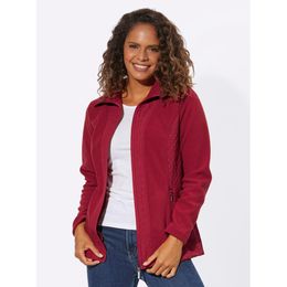 WITT WEIDEN Fleece-Jacke in rot | Gr.: 44