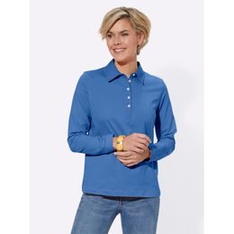 WITT WEIDEN Poloshirt in blau | Gr.: 36