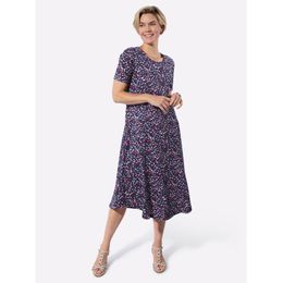 WITT WEIDEN Sommerkleid in marine-fuchsia-bedruckt | Gr.: 36