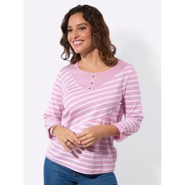 WITT WEIDEN Ringelshirt in ros&eacute;-ecru-gemustert | Gr.: 36