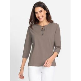 WITT WEIDEN 3/4-Arm-Shirt in taupe | Gr.: 40