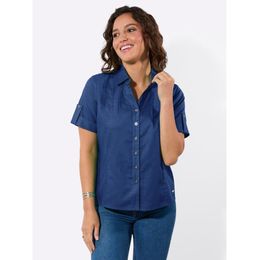 WITT WEIDEN Kurzarm-Bluse in royalblau | Gr.: 38