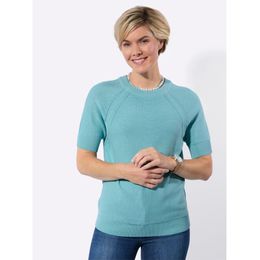 WITT WEIDEN Kurzarmpullover in aquamarin | Gr.: 38