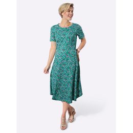 WITT WEIDEN Sommerkleid in smaragd-fuchsia-bedruckt | Gr.: 38