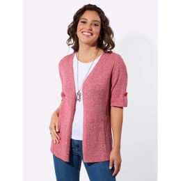 WITT WEIDEN Strickjacke in erdbeere-wei&szlig;-meliert | Gr.: 42