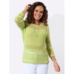 WITT WEIDEN Ajourpullover in pistazie | Gr.: 38