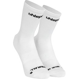 Uhlsport Socke "Id Socks Trust Courage" in Wei&szlig; | Gr.: 26-30