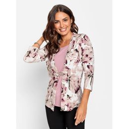 WITT WEIDEN 2-in-1-Shirt in hortensie-sesam-bedruckt | Gr.: 46