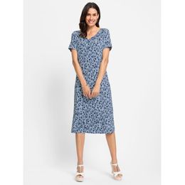 WITT WEIDEN Jerseykleid in hellblau-jeansblau-bedruckt | Gr.: 20