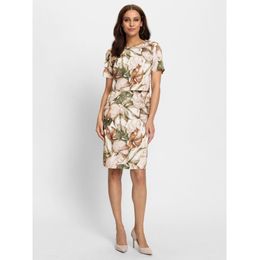 WITT WEIDEN Druck-Kleid in ecru-khaki-bedruckt | Gr.: 40