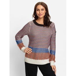WITT WEIDEN Pullover in ecru-schwarz-gemustert | Gr.: 38