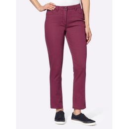 WITT WEIDEN Twill-Jeans in bordeaux | Gr.: 38