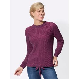 WITT WEIDEN Bouclé-Pullover in traube-erika-meliert | Gr.: 40