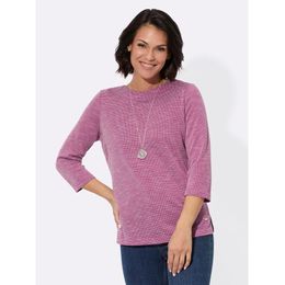 WITT WEIDEN 3/4-Arm-Shirt in erika-ecru-gemustert | Gr.: 38