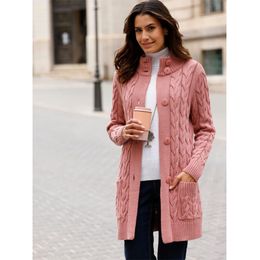 WITT WEIDEN Long-Strickjacke in rosenholz | Gr.: 50