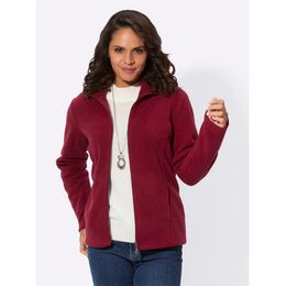 WITT WEIDEN Fleece-Jacke in dunkelrot | Gr.: 52