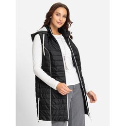 WITT WEIDEN Longweste in schwarz | Gr.: 38