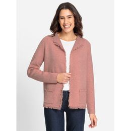 WITT WEIDEN Strickjacke in rosenholz-meliert | Gr.: 40