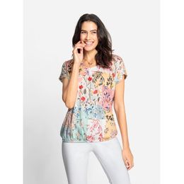 WITT WEIDEN Print-Shirt in mint-rosé-bedruckt | Gr.: 36