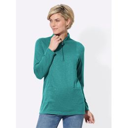WITT WEIDEN Longshirt in ozean-meliert | Gr.: 36