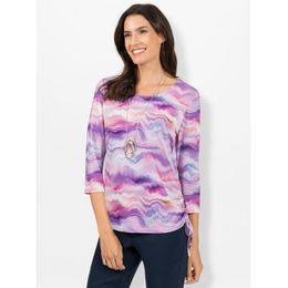 WITT WEIDEN Print-Shirt in lila-orchidee-bedruckt | Gr.: 36
