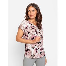 WITT WEIDEN Print-Shirt in hortensie-sesam-bedruckt | Gr.: 40
