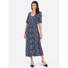 WITT WEIDEN Kleid in Wei&szlig;/ Dunkelblau | Gr.: 38