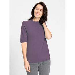 WITT WEIDEN Kurzarmpullover in feige | Gr.: 40