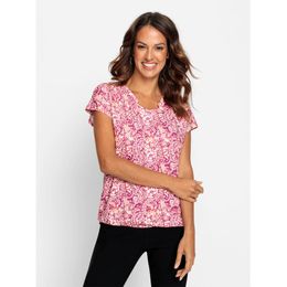 WITT WEIDEN Print-Shirt in erika-papaya-bedruckt | Gr.: 40