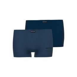 Boxershorts Tom Tailor "Milos", Herren, Gr. 4S, bunt (blau, mittel, multicolor1), Obermaterial: 95% Baumwolle, 5% Elasthan, Unterhosen