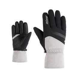 Skihandschuhe Ziener "KAIPO-Z glove lady", Damen, Gr. 6,5, light m&eacute;lange, Materialmix, Handschuhe