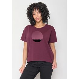 Greenbomb T-Shirt Nature Lonely Sea in Samt Regen | Gr.: M