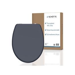 Franz Joseph Schütte Duroplast WC-Sitz ANTHRAZIT, mit Absenkautomatik und Schnellverschluss | Gr.: onesize