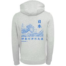 F4NT4STIC Hoodie Kanagawa Welle Japan in grau meliert | Gr.: XS
