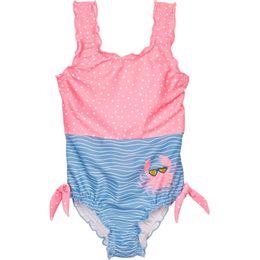 Playshoes UV-Schutz Badeanzug Krebs in Blau/Pink | Gr.: 86/92