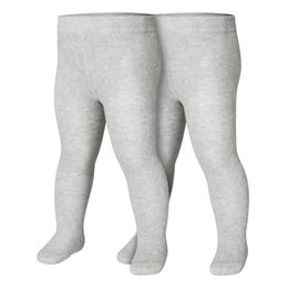 Playshoes 2er-Set: Strumpfhosen in Grau | Gr.: 86/92