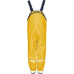 Playshoes Fleece-Tr&auml;gerhose in Gelb | Gr.: 92