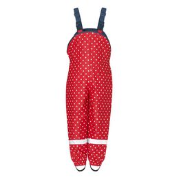 Playshoes Regenlatzhose mit Punkten in Rot | Gr.: 128