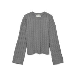 V&eacute;ro Moda Vero Moda Strickpullover in Medium Grey Melange | Gr.: XL
