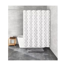 Kleine Wolke Duschvorhang Classy in wei&szlig; | Gr.: 120 x 200 cm
