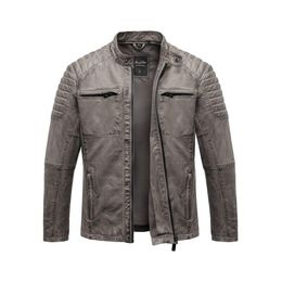 Amaci&Sons Amaci&Sons Lederjacke RALSTON in Grau | Gr.: S